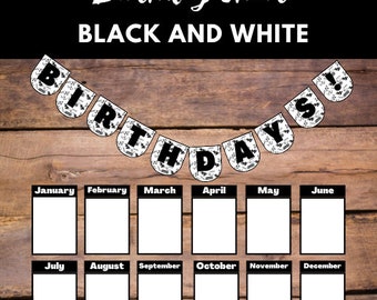 Classroom Birthday Chart - Etsy