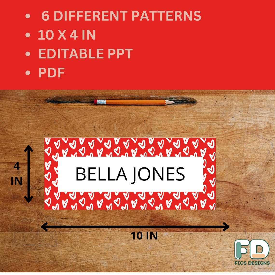 Valentines Editable Name Tags, Printable, Easy Classroom Decoration - Etsy