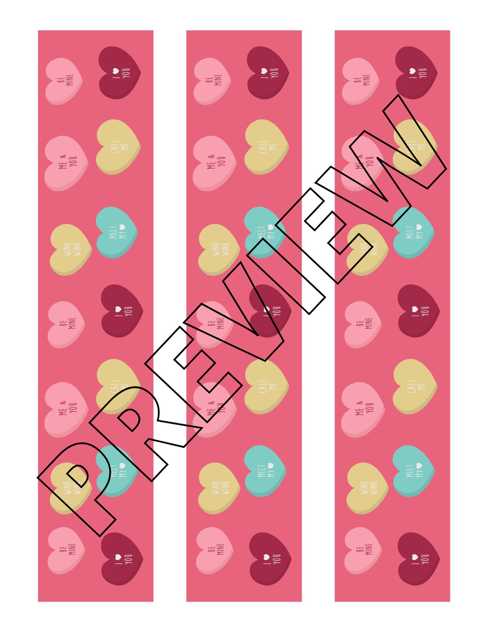 Valentine's Day Bulletin Board Border, Printable, Easy Classroom ...