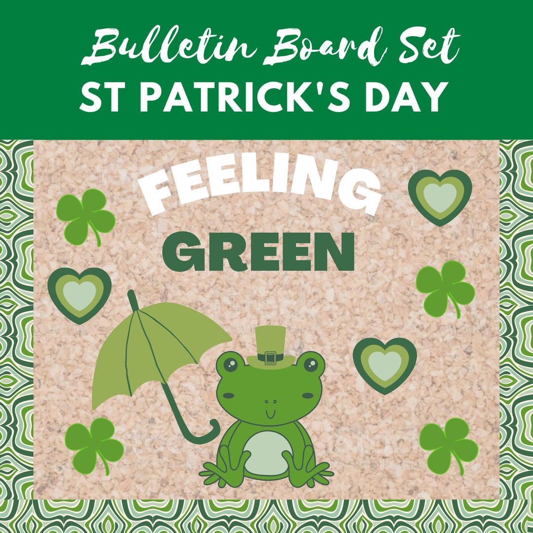 St. Patrick's Day Bulletin Board Set, Printable, Easy Classroom ...