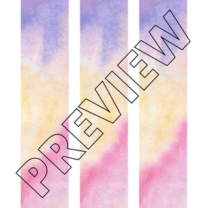 Watercolor Bulletin Board Border, Printable, Easy Classroom Decoration ...