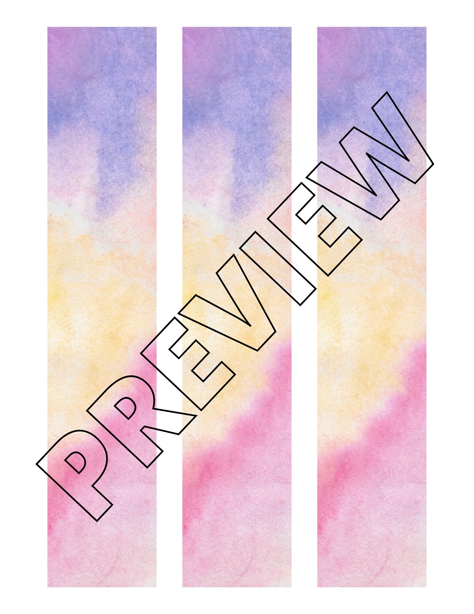 Watercolor Bulletin Board Border Printable Easy Classroom - Etsy