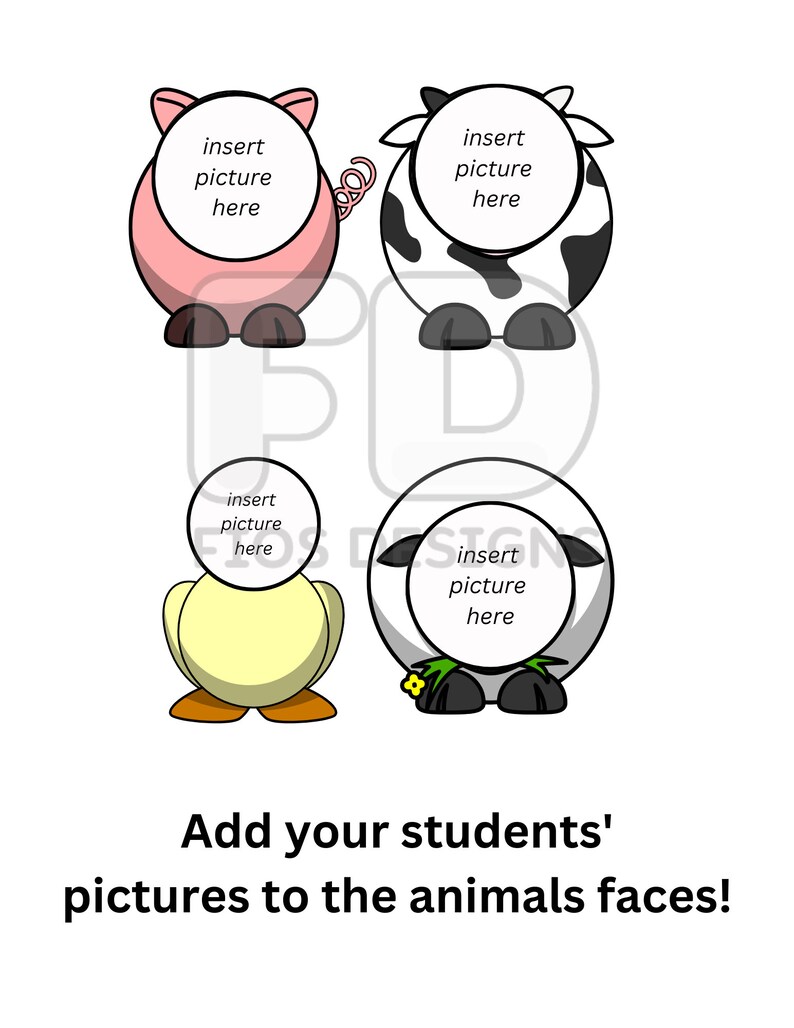 Farm Bulletin Board Set, Printable, Easy Classroom Decoration - Etsy