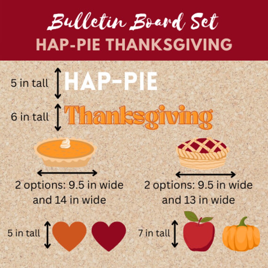 Thanksgiving Bulletin Board Set, Printable, Easy Classroom Decoration ...