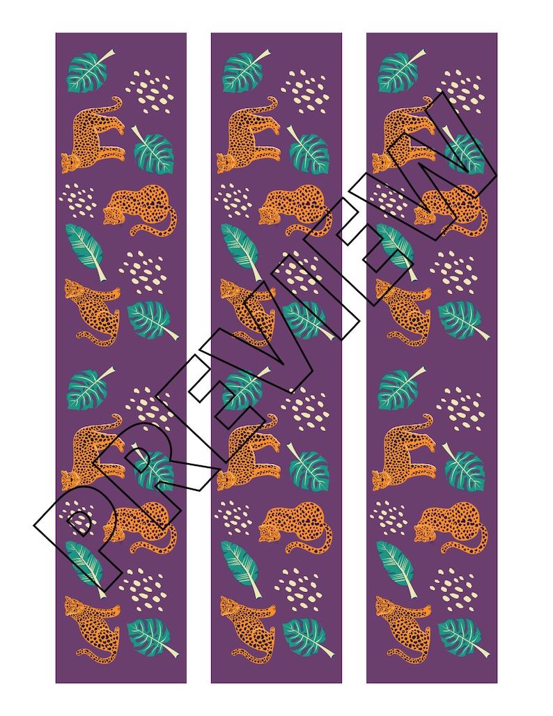 Jungle Bulletin Board Border Printable Easy Classroom - Etsy