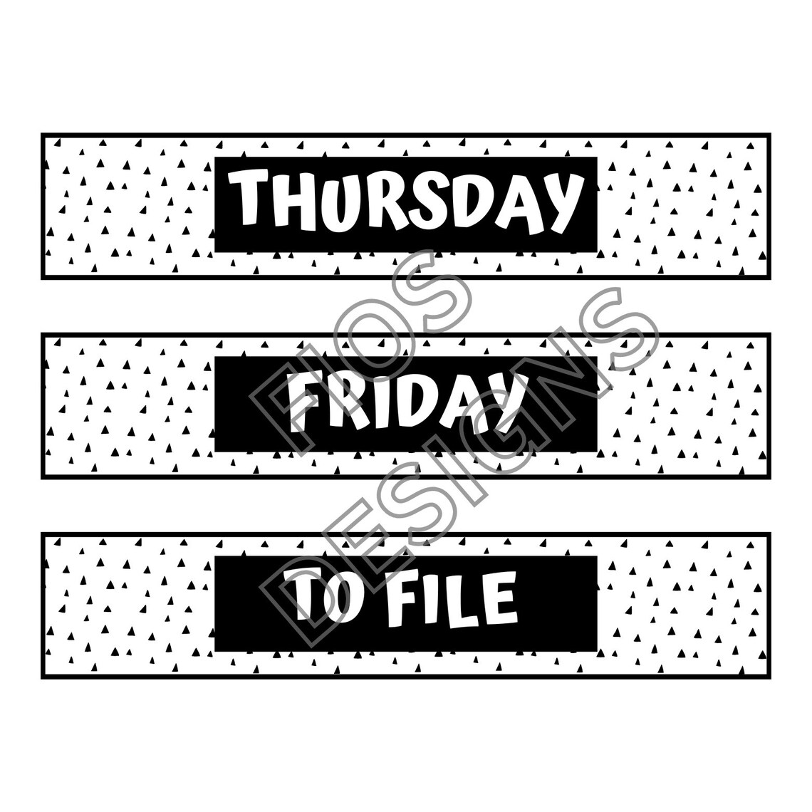 Black and White Doodle Rolling Cart Labels, 10 Drawer Rolling Cart ...
