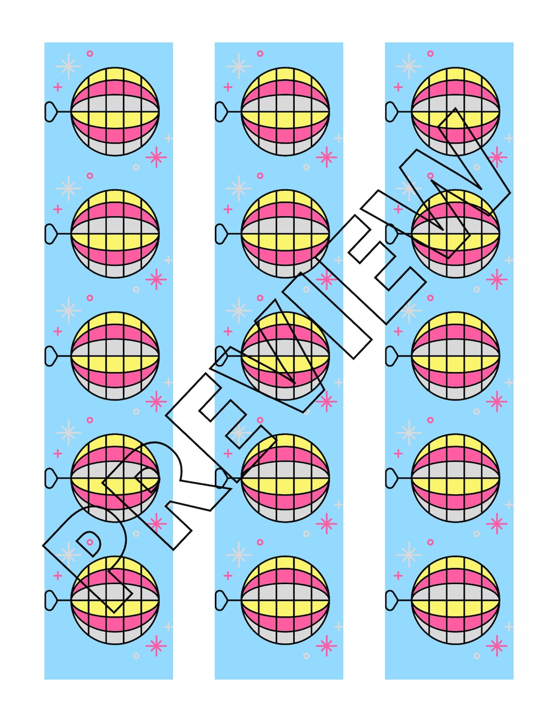 Disco Bulletin Board Border, Printable, Easy Classroom Decoration - Etsy