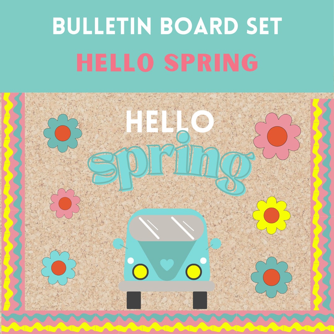 Springtime Bulletin Board Set, Printable, Easy Classroom Decoration - Etsy