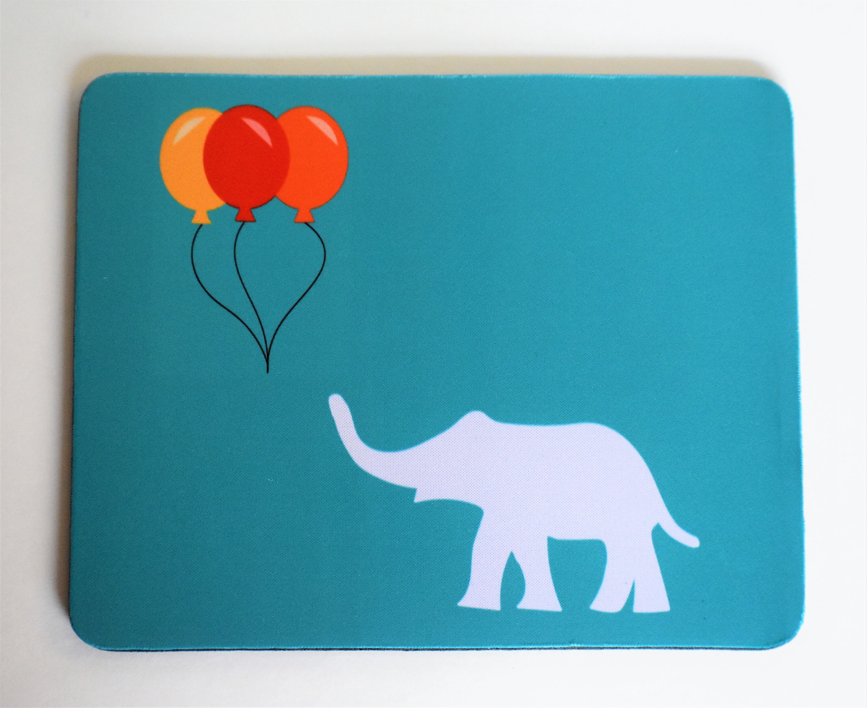 Elephant Mouse Pad, Balloon Mouse Pad, Blue Mouse Pad, Teal Mouse Pad ...
