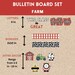 Farm Bulletin Board Set, Printable, Easy Classroom Decoration - Etsy