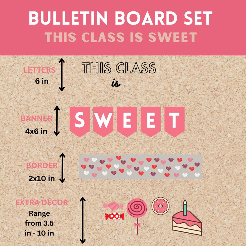 This Class is Sweet Bulletin Board Set, Printable, Easy Classroom ...