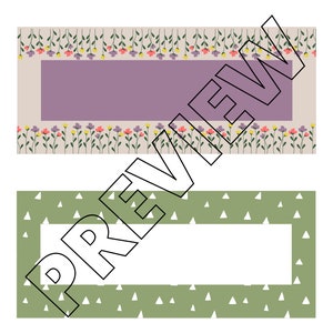 Nature Editable Name Tags, Printable, Easy Classroom Decoration - Etsy