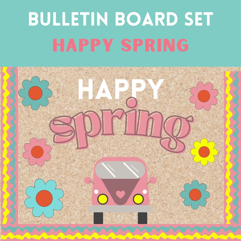 Springtime Bulletin Board Set, Printable, Easy Classroom Decoration - Etsy