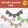 Farm Editable Name Tags, Printable, Easy Classroom Decoration - Etsy
