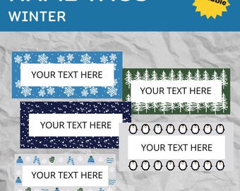 Valentines Editable Name Tags, Printable, Easy Classroom Decoration - Etsy