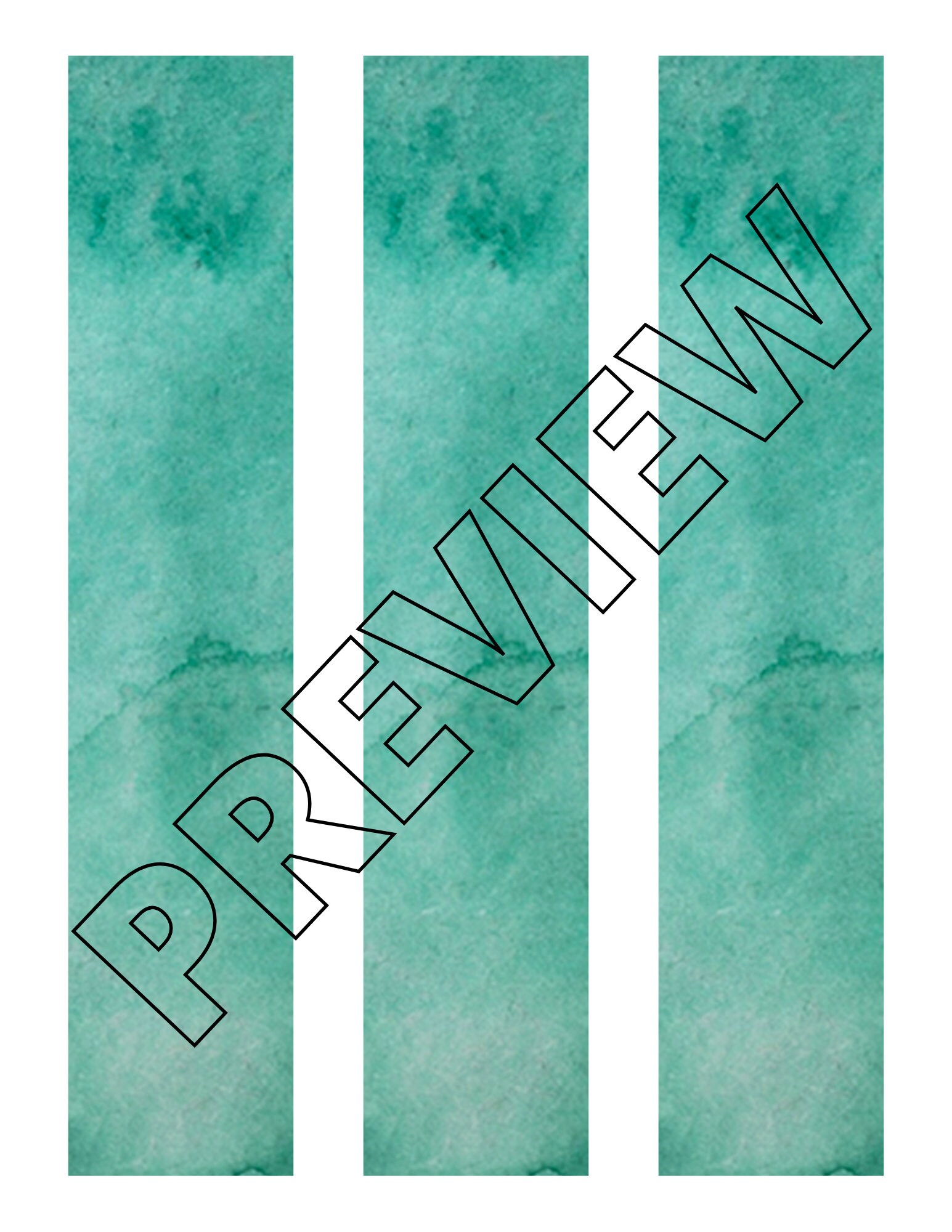 Watercolor Bulletin Board Border Printable Easy Classroom - Etsy