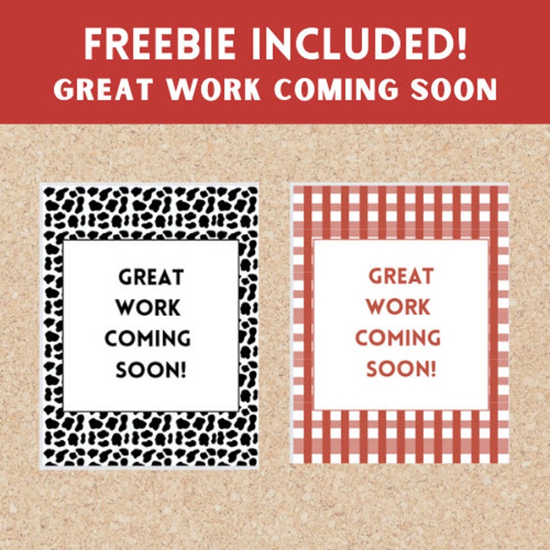 Farm Bulletin Board Set, Printable, Easy Classroom Decoration - Etsy