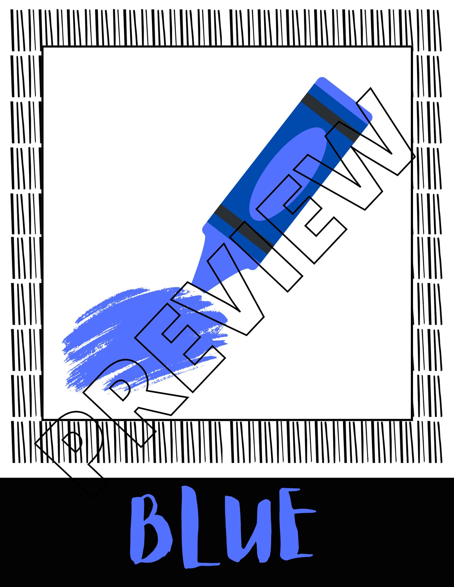 Black and White Doodle Classroom Color Posters, Printable, Easy and Fun ...