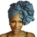 Denim Head Wrap -BLUE JEAN | Solid Color Chambray Headwraps & Turbans ...