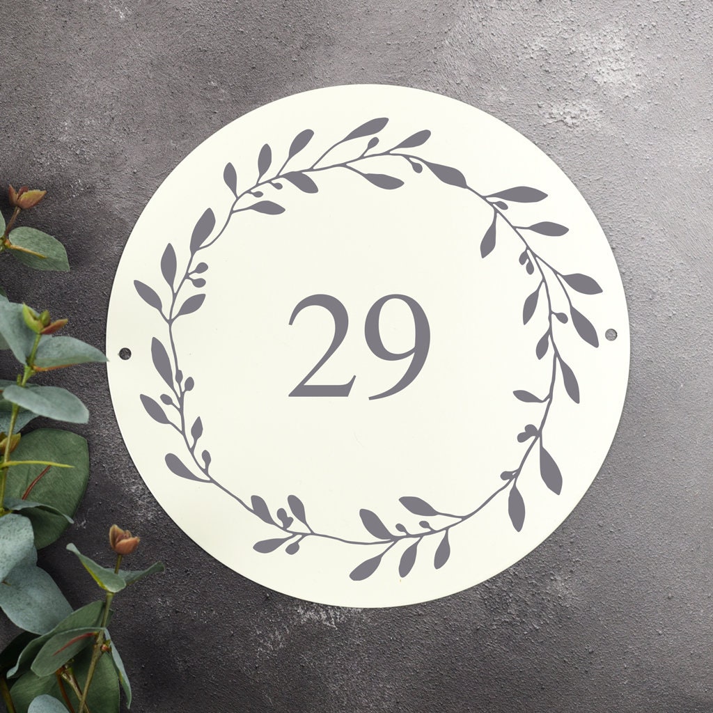 Personalised Round House Name Sign or Gate Sign With Your - Etsy UK