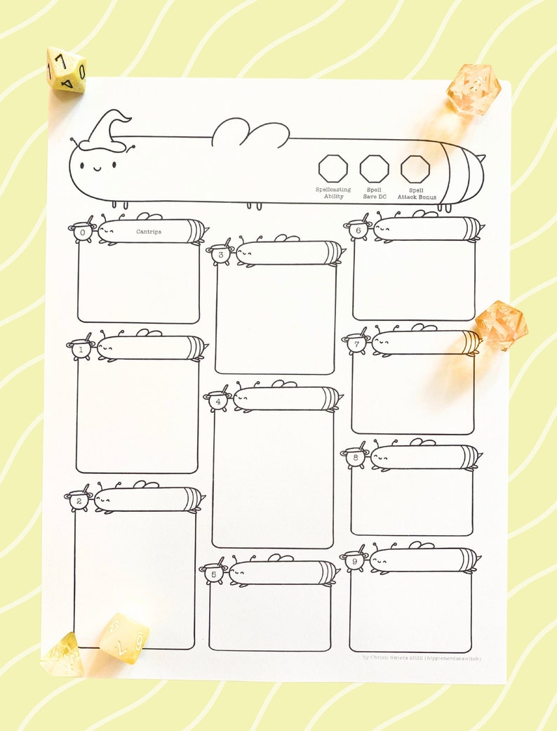 D&D 5e Character Sheet but Everything is Bees. - Etsy