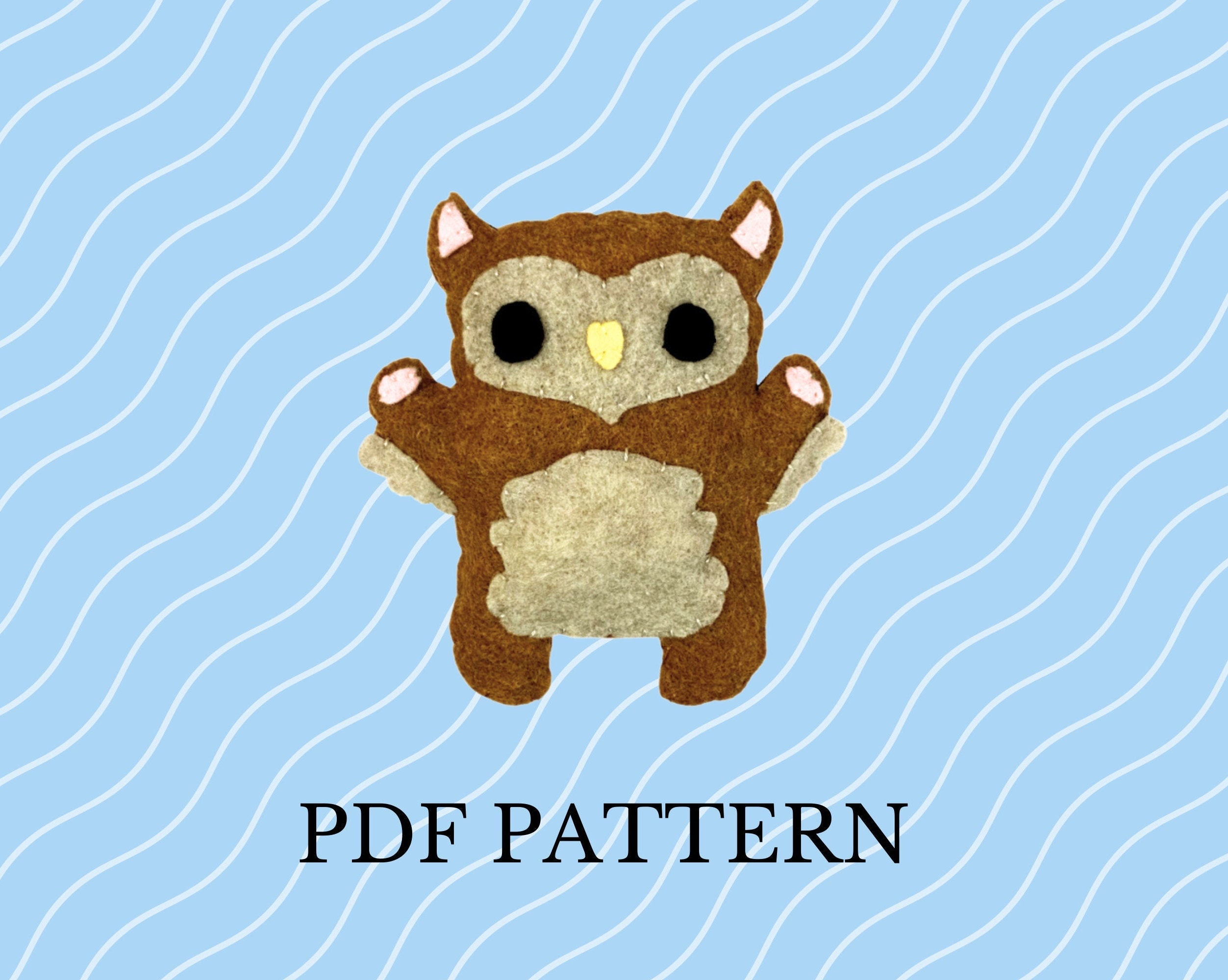 Owlbear Felt Pattern PDF, Easy Cute Sewing Pattern, Fantasy D&d Plushie ...