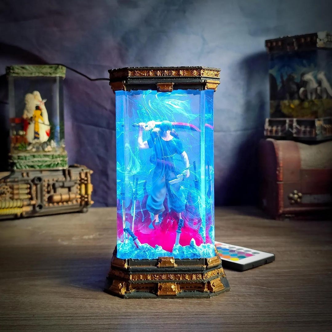Jujutsu Kaisen Toji Fushiguro Resin Lamp, LED Anime Night Light ...