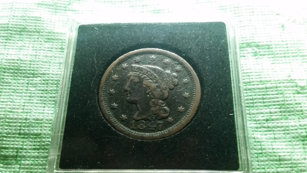 1847 Braided Hair Large Cent, XF Details #A1331B - Etsy