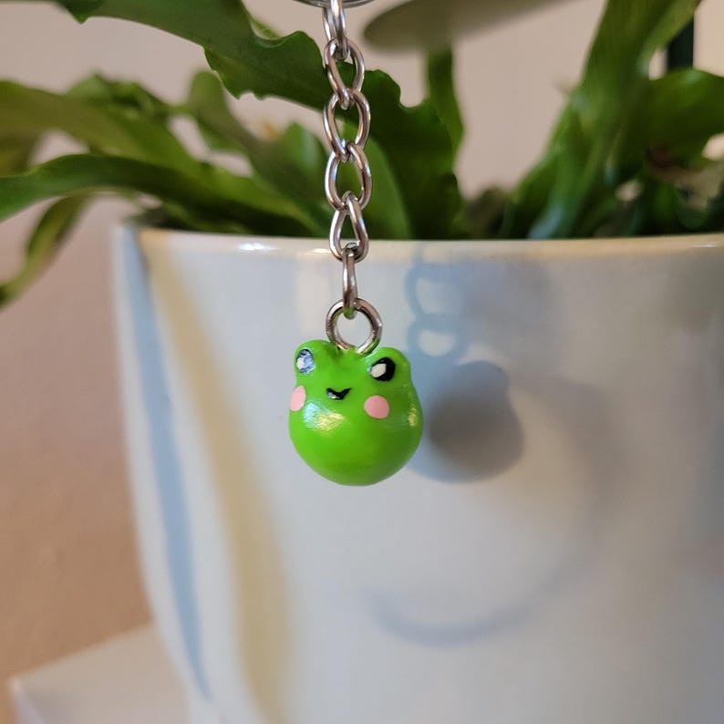 Handmade Green Frog Polymer Clay Charm - Available as Earrings ...