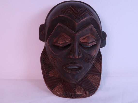 Mbunda Mask African Tribal Art Zambia Africa - Etsy