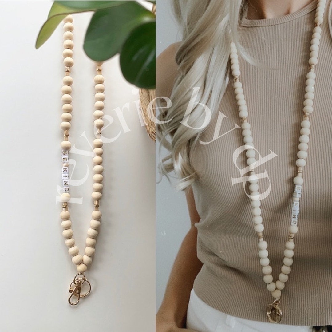 Lanyard Beaded Lanyard Teacher Lanyard Teacher Gift - Etsy