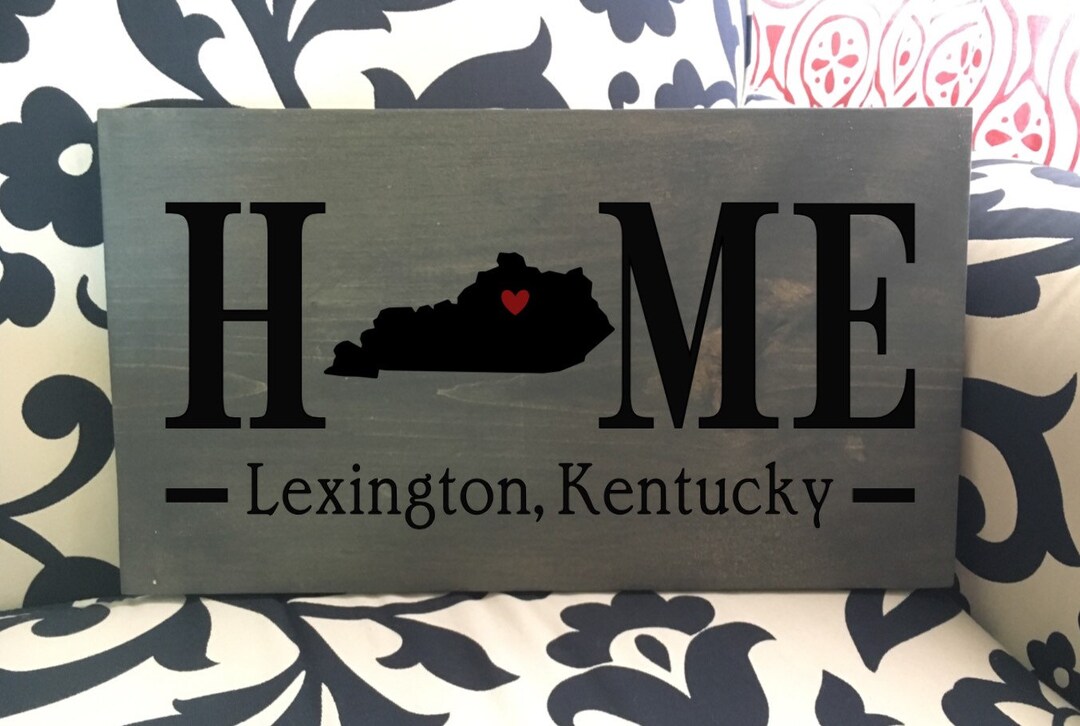 Kentucky (KY) State HOME Sign - 2 Sizes Available - Customized With ...