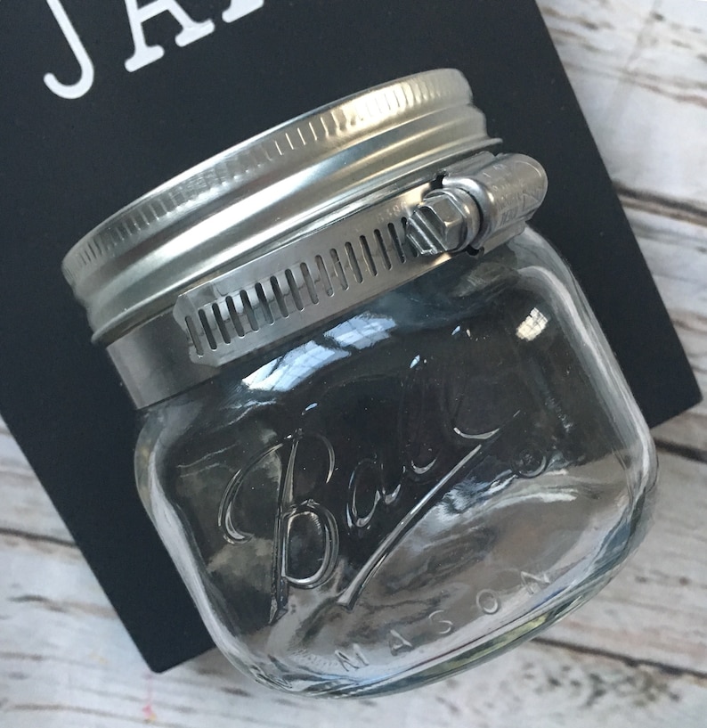 Swear Jar Coin Jar Wood Sign With Attached Glass Jar Potty - Etsy