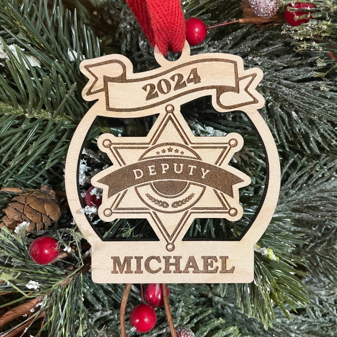2025 Deputy Christmas Ornament | Personalized Sheriff Ornament | 2025 ...