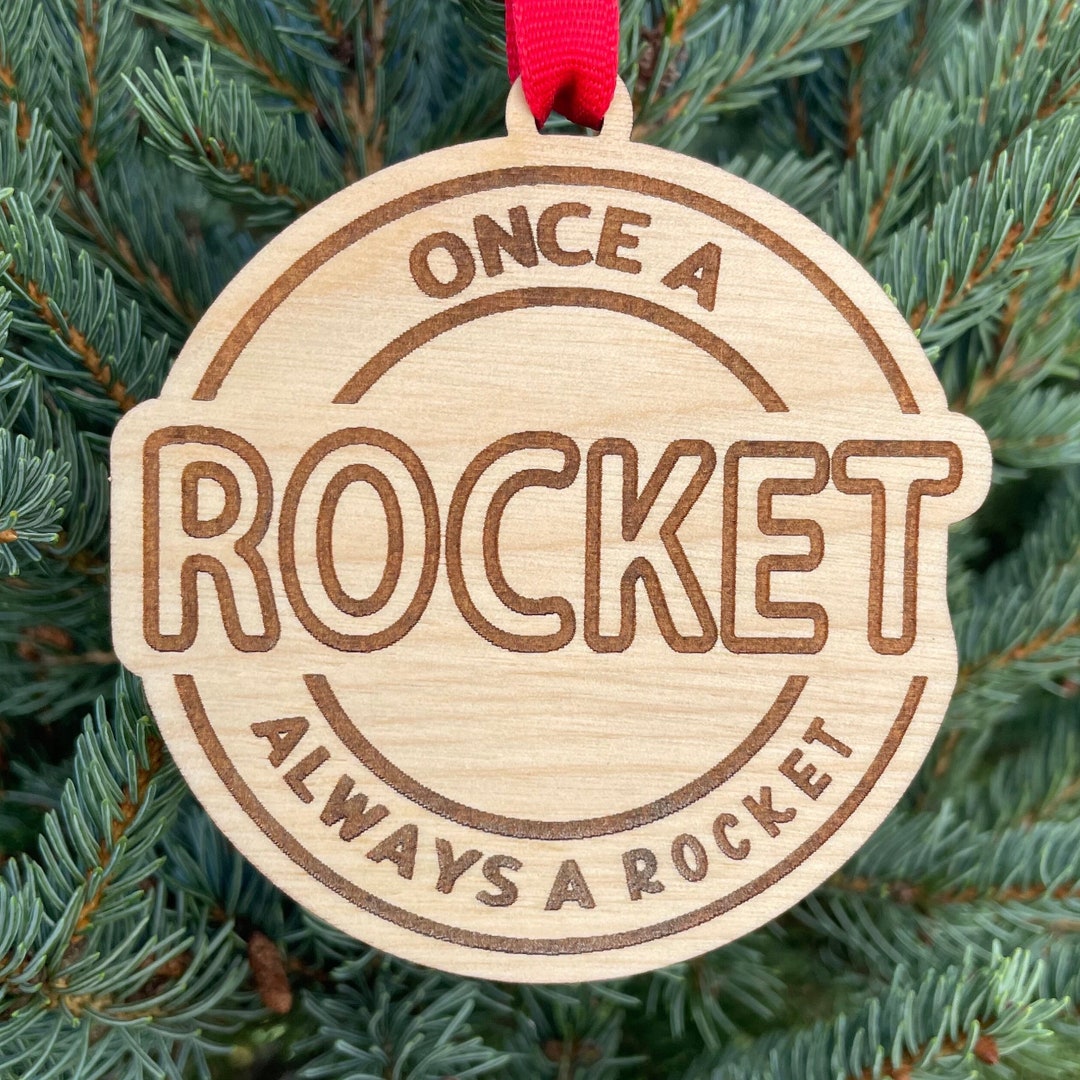 Once a Rocket Always a Rocket School Ornament | School Mascot Ornament ...