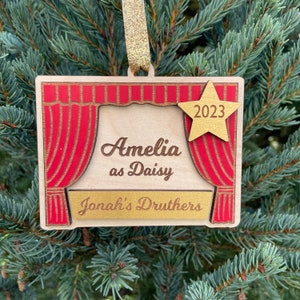 Musical Theatre Ornament | Personalized Stage Name Ornament | 2025 ...