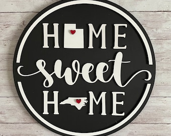 Home State Wood Sign - Etsy