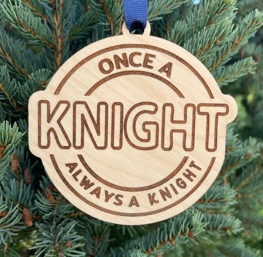 Once a Knight Always a Knight School Ornament | School Mascot Ornament ...