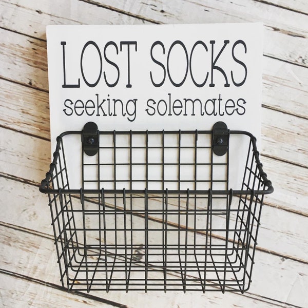 Lost Socks Sign - Etsy