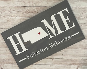 Nebraska Wood Sign - Etsy