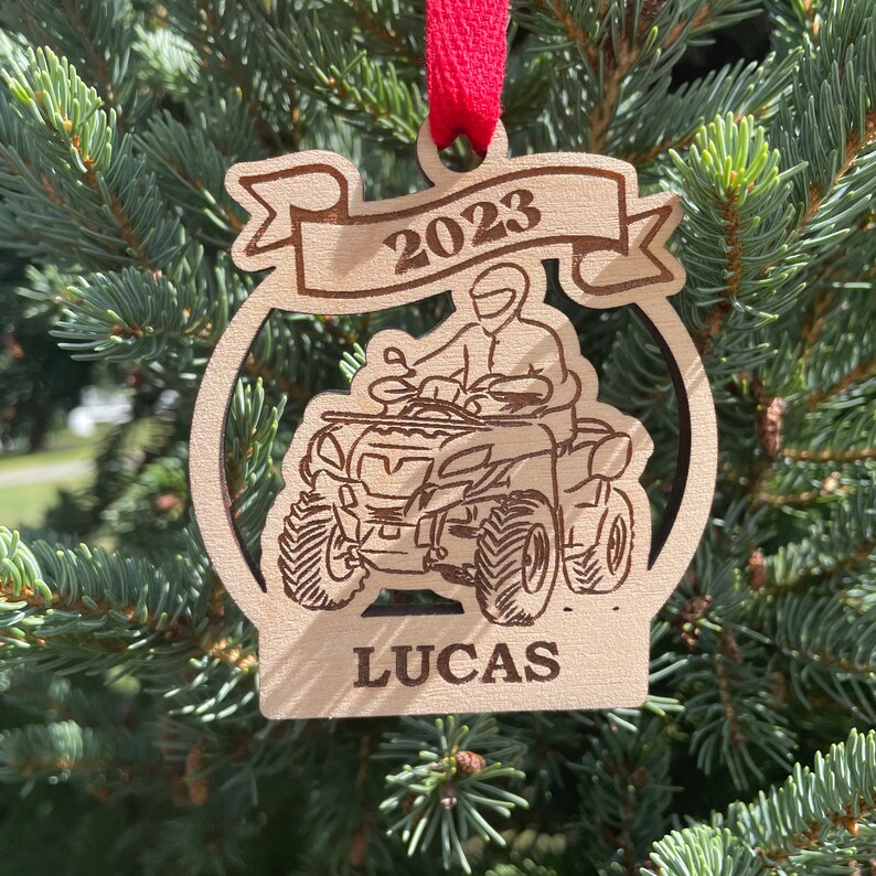 ATV Quad 2026 Christmas Ornament | Personalized ATV Rider Ornament ...
