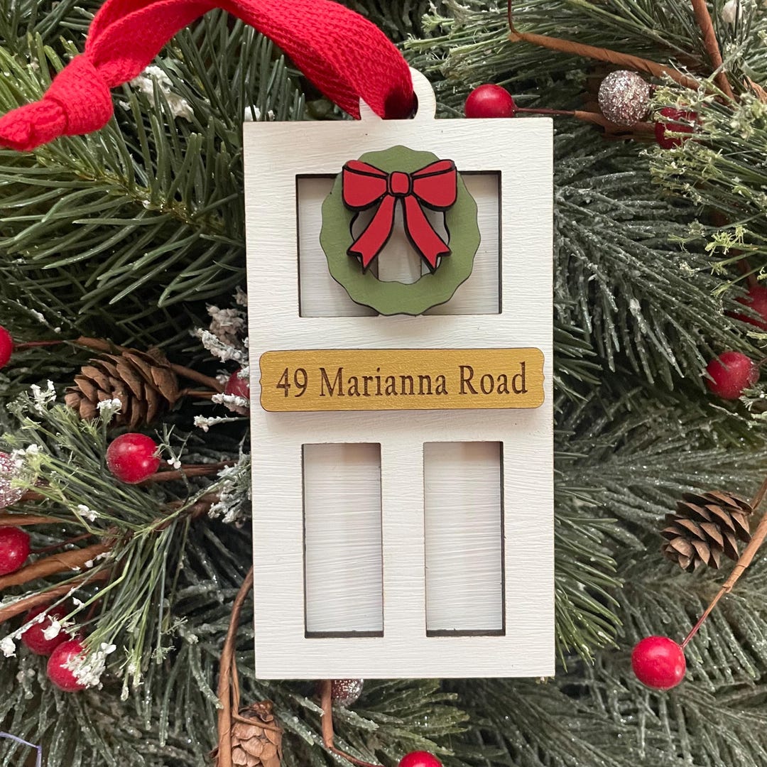 Personalized Home Door Christmas Ornament: New Home Gift Tag - Etsy