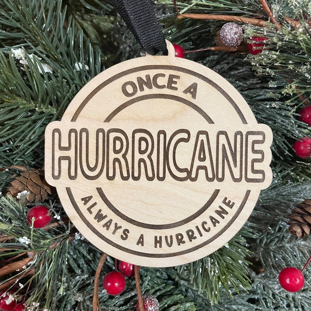 Once a Hurricane Always a Hurricane School Ornament | School Mascot ...
