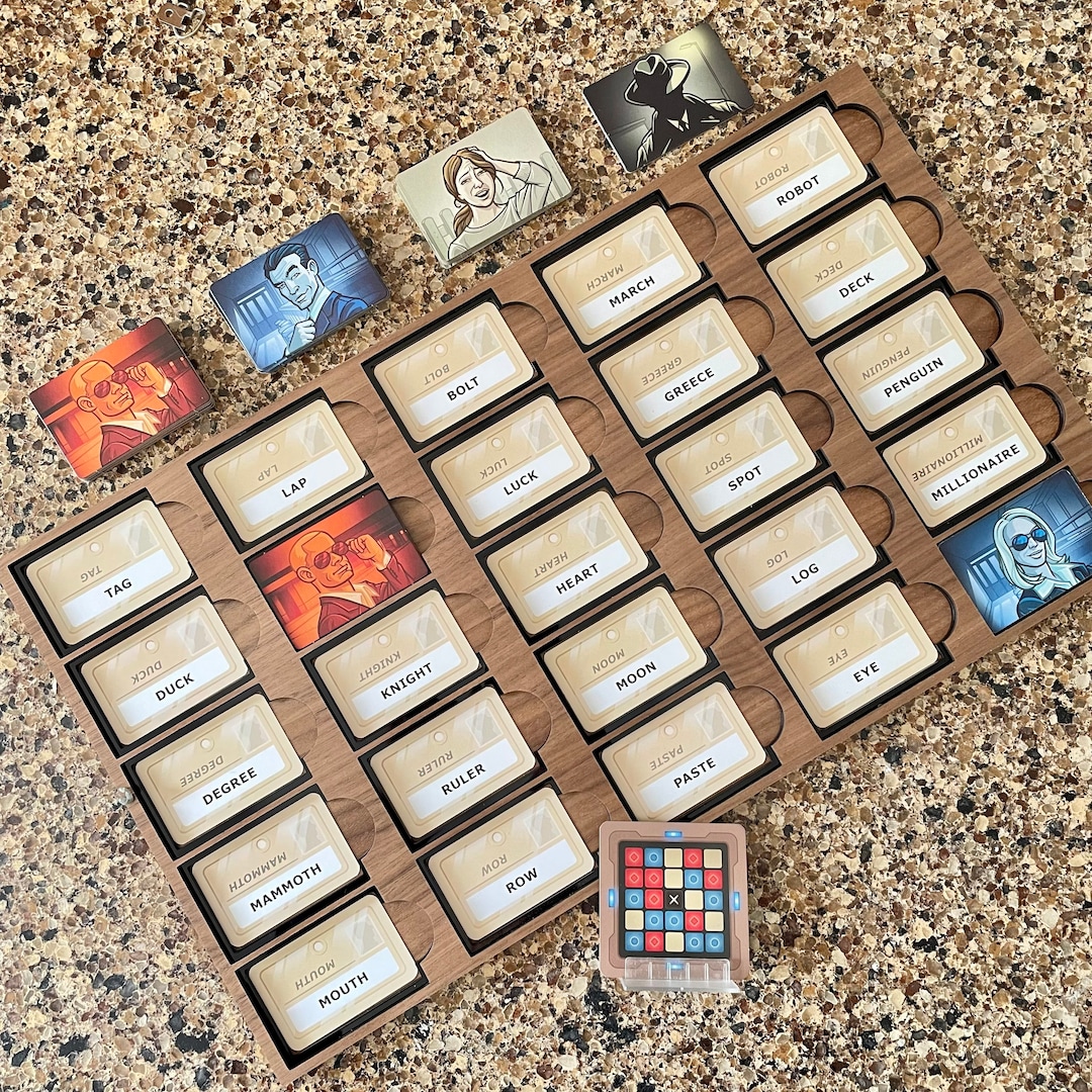 Code Names Card Organizer: Three Layer Card Holder for Family Game ...