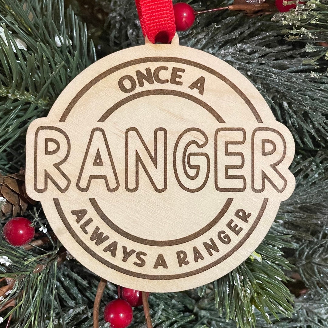 Once a Ranger Always a Ranger School Ornament | School Mascot Ornament ...