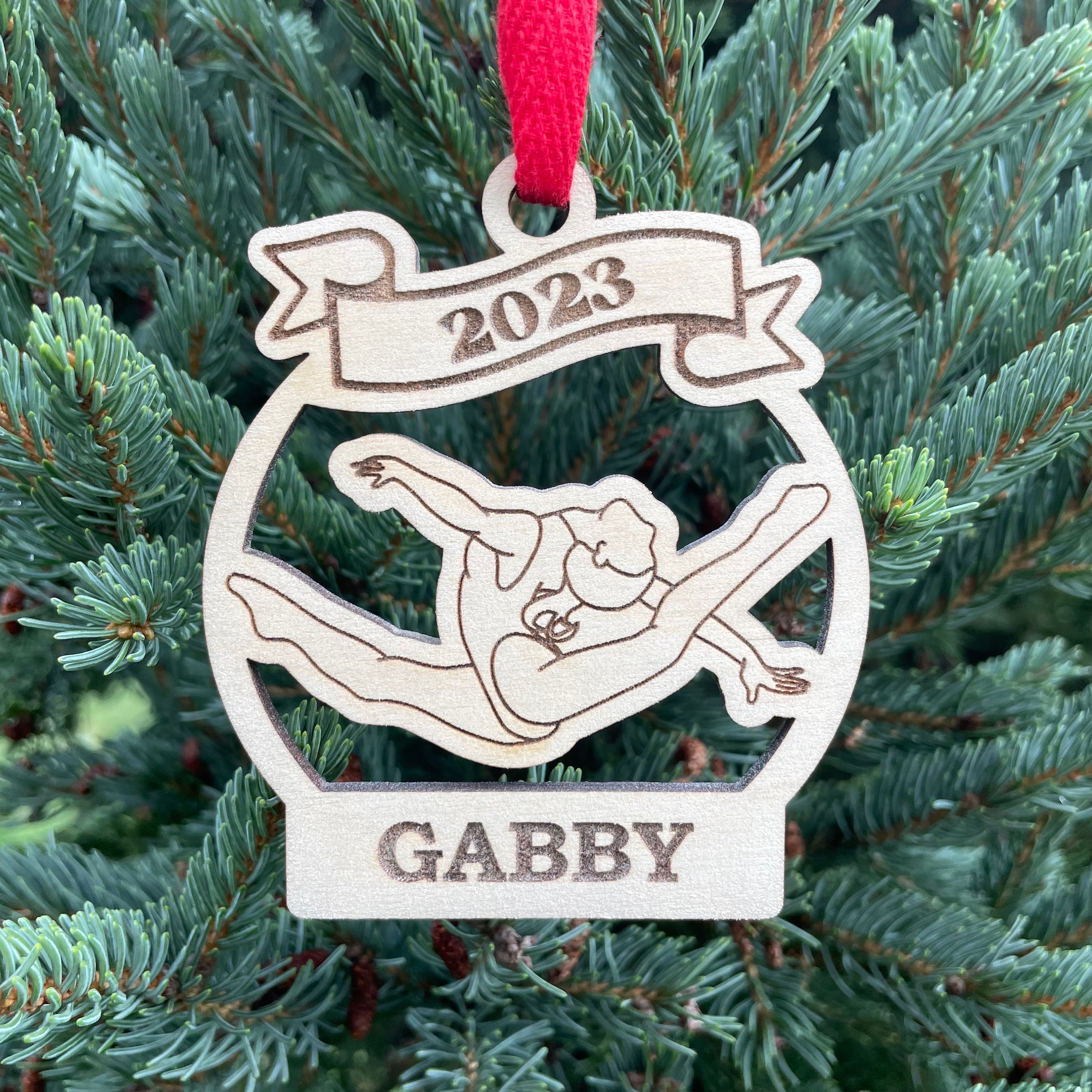 Gymnastics 2024 Christmas Ornament | Gymnast Christmas Ornament ...
