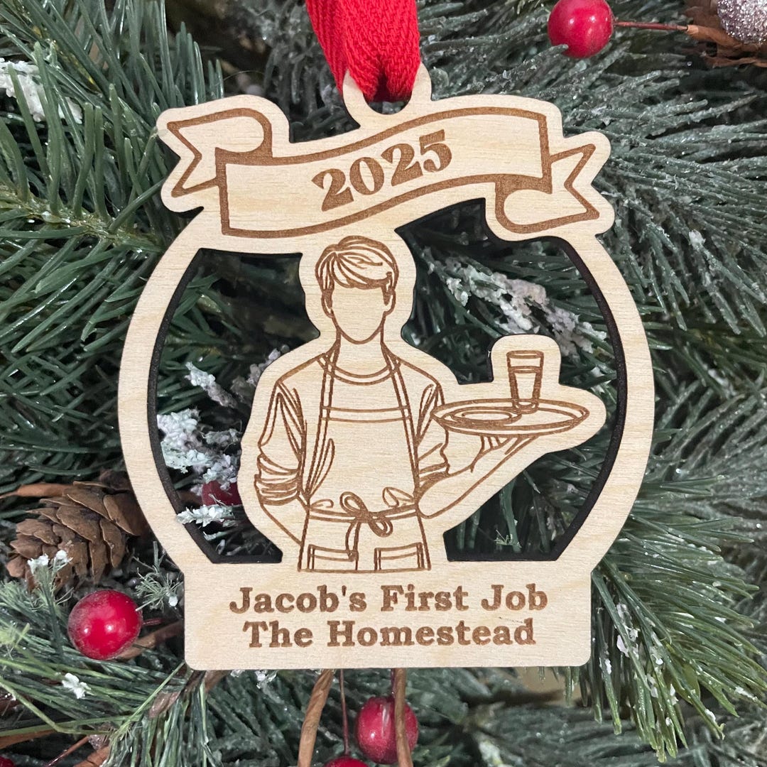 2026 Waiter or Waitress Christmas Ornament: Personalized First Job ...