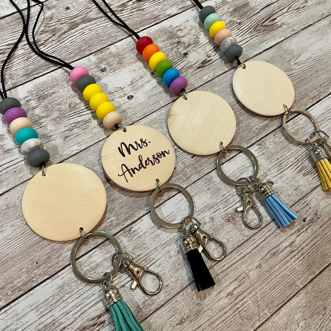 Personalized Name Tag Lanyard | Student Teacher Gift | Nurse Gift ...