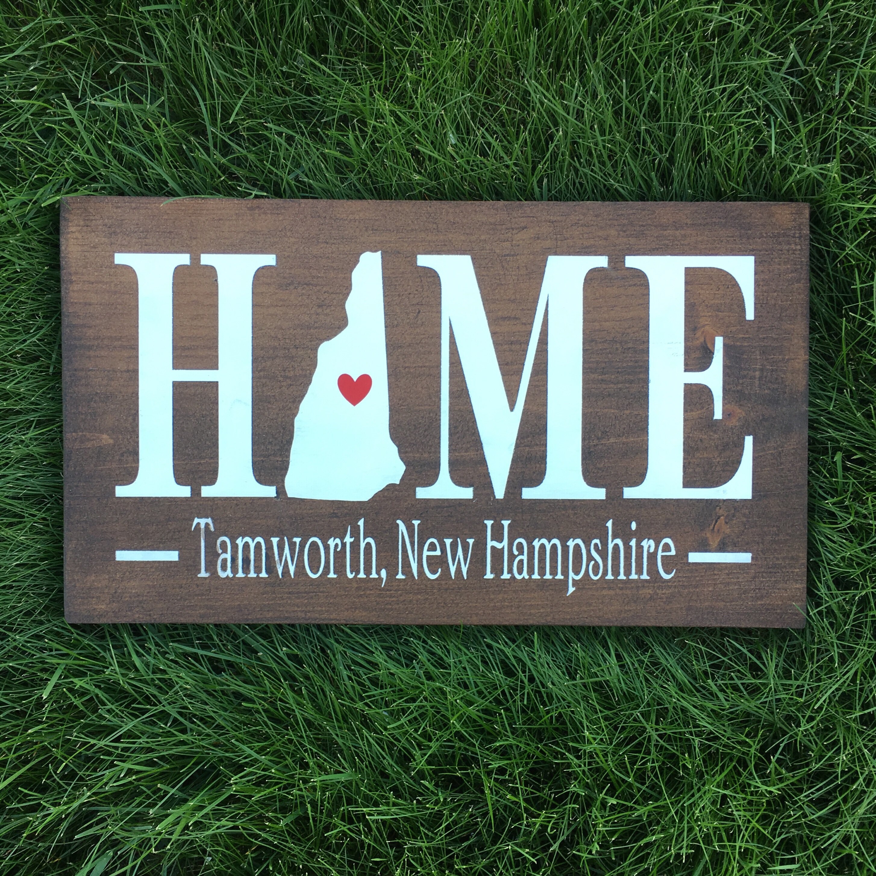 Vermont (VT) Home State Sign - 2 sizes available - Customized with town ...