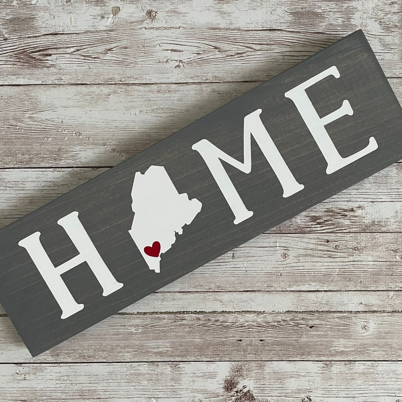 Maine Wood Sign - Etsy